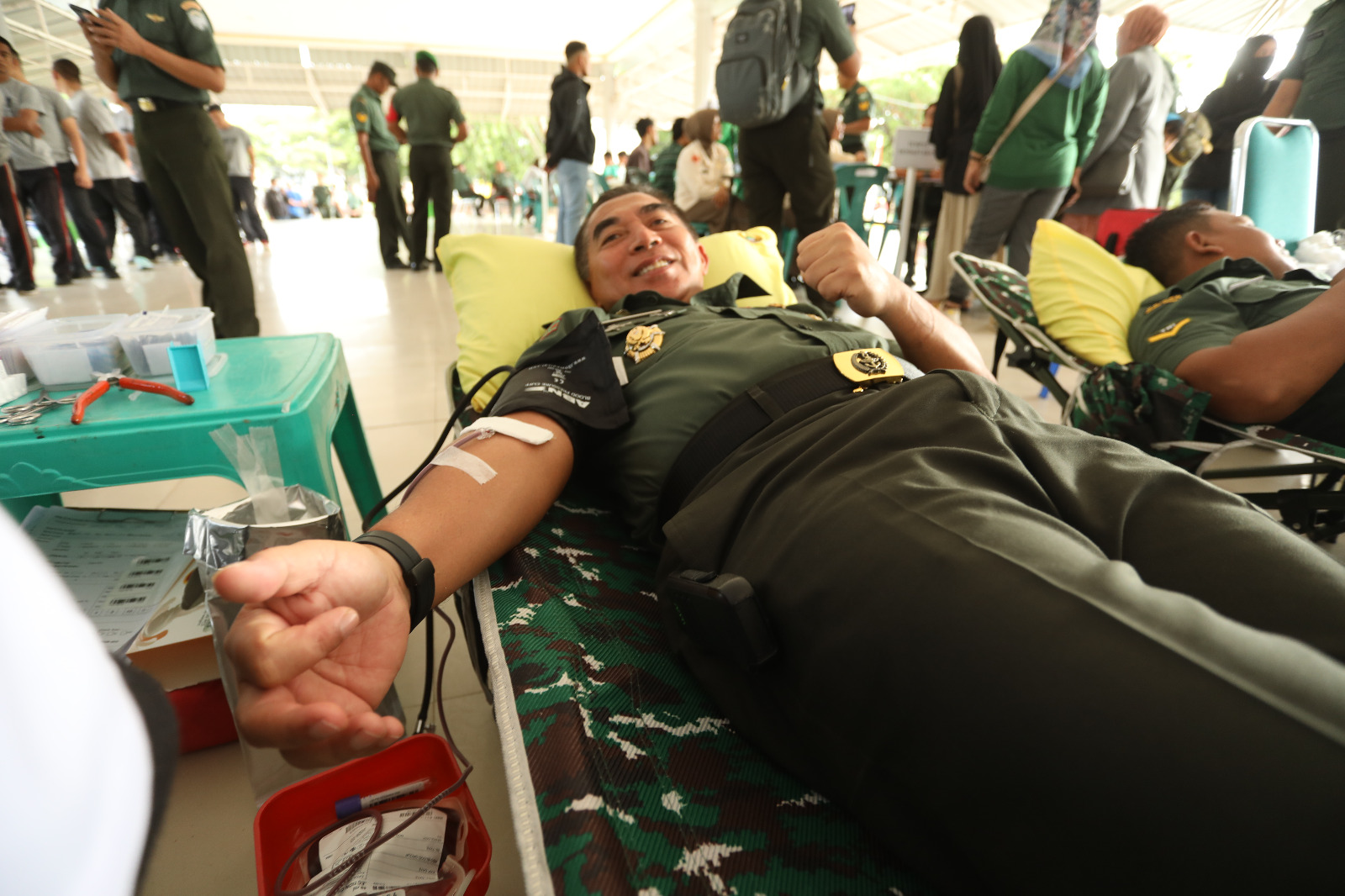 Kasdam IM ikut Donor Darah dalam kegiatan Bhakti Kesehatan HUT Ke-78 ...